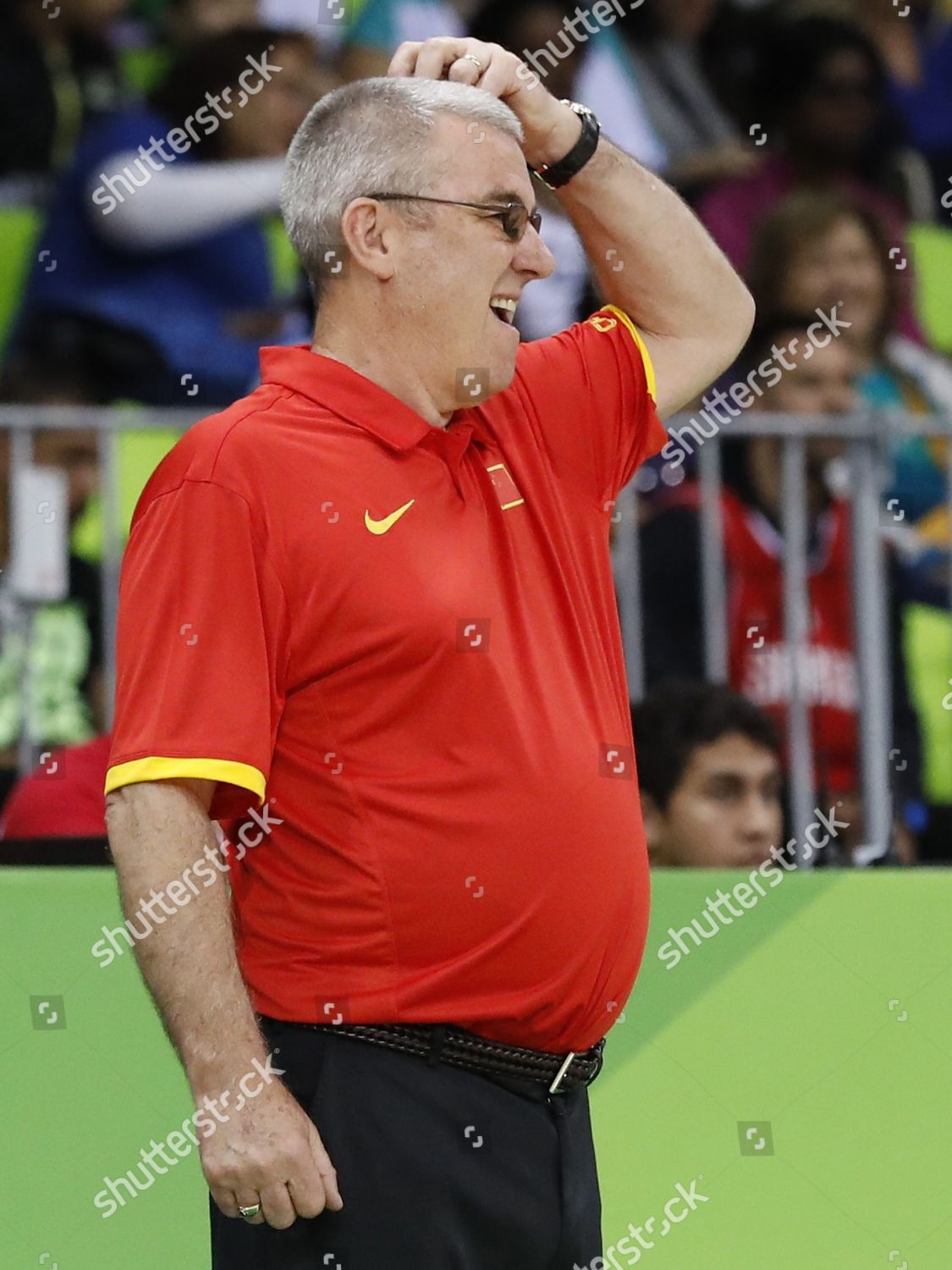 Coach Thomas Maher China Reacts During Editorial Stock Photo - Stock ...