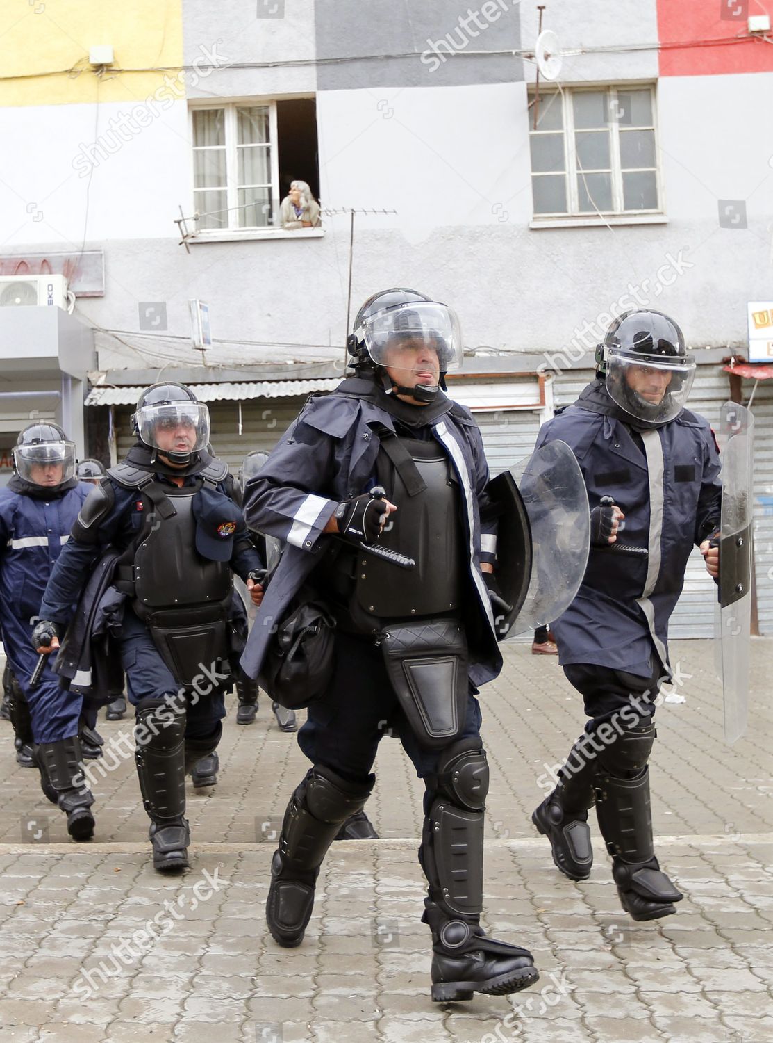 Albanian Special Police Secure Area Around Editorial Stock Photo ...