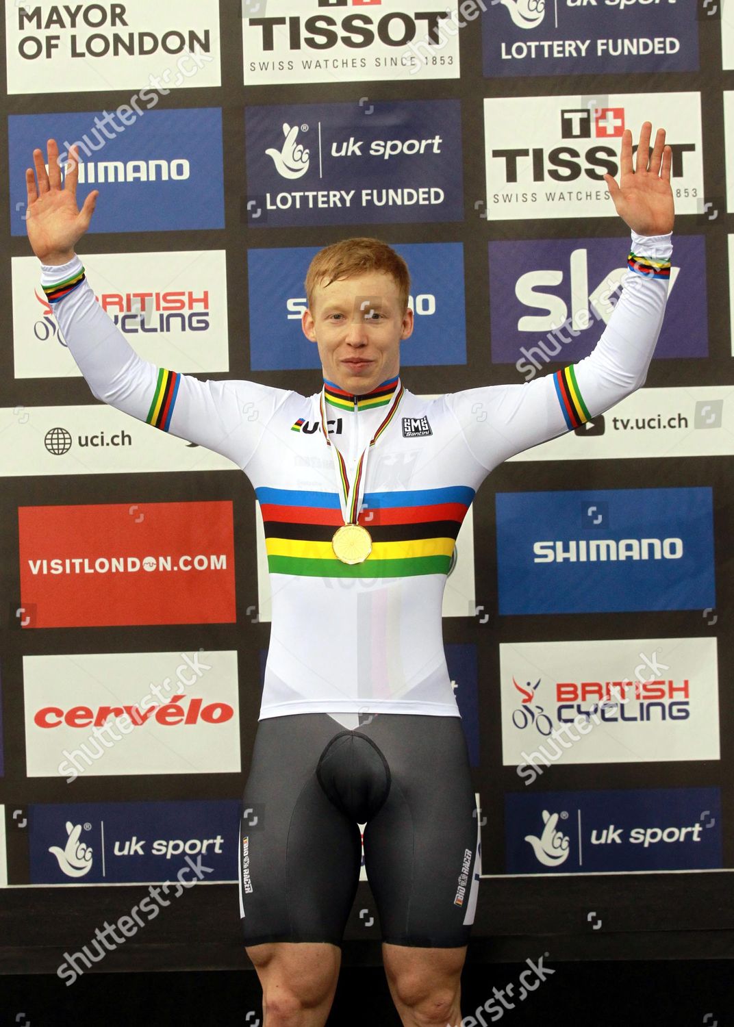 Germanys Joachim Eilers Celebrates On Podium Editorial Stock Photo ...