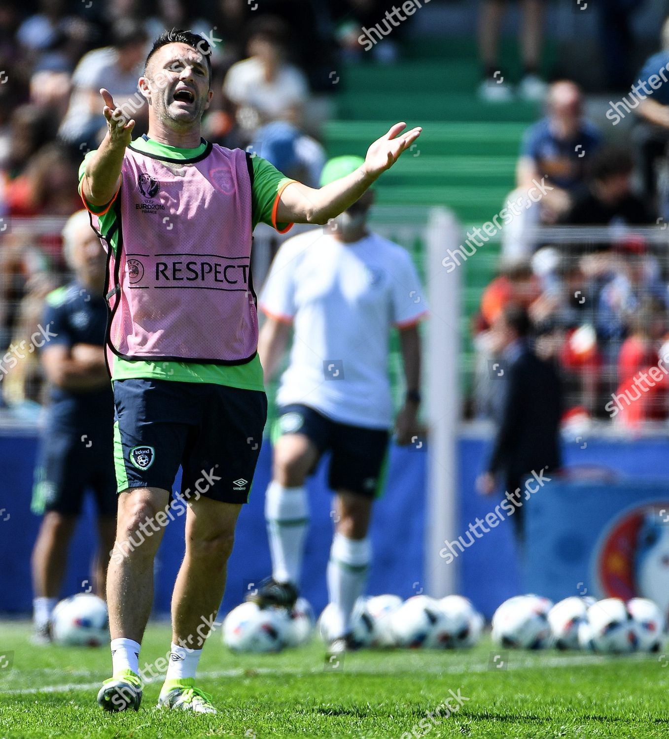 Irelands Robbie Keane Reacts Training Session Editorial Stock Photo ...