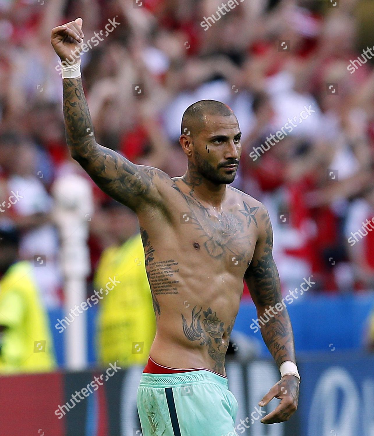 PORTUGAL PLAYER RICARDO QUARESMA REACTS AFTER Editorial Stock Photo ...