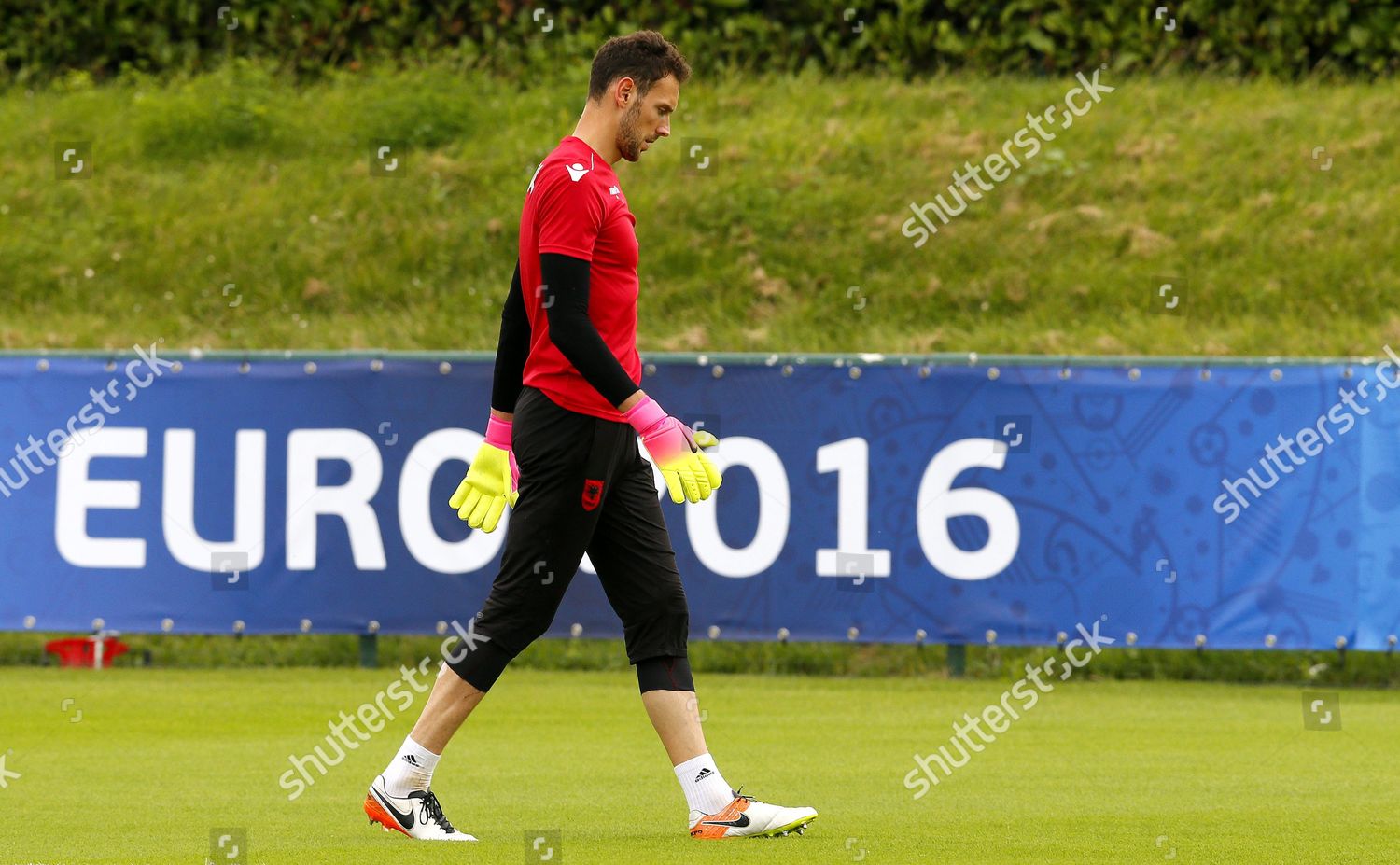 Albania National Soccer Team Goalkeeper Etrit Editorial Stock Photo ...