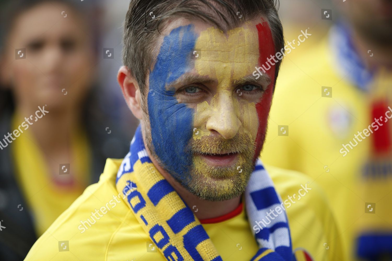 Romanian Fan Outside Stadium Before Uefa Editorial Stock Photo - Stock ...