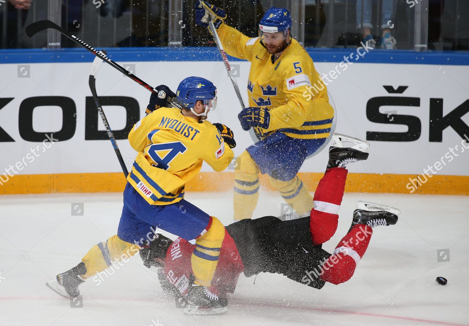 Nino Niederreiter Bottom Switzerland Action Against Editorial Stock Photo - Stock Image ...