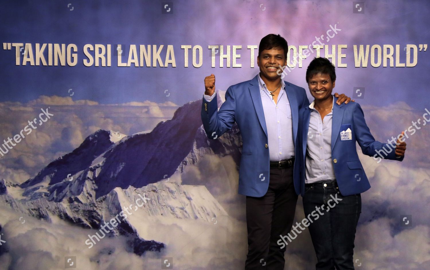 Sri Lankan Climbers Johann Peiris L Editorial Stock Photo - Stock Image ...