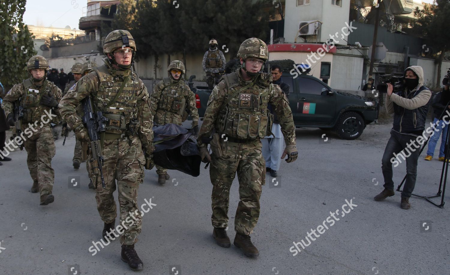 British Soldiers Shift Body Believed Be Editorial Stock Photo - Stock ...