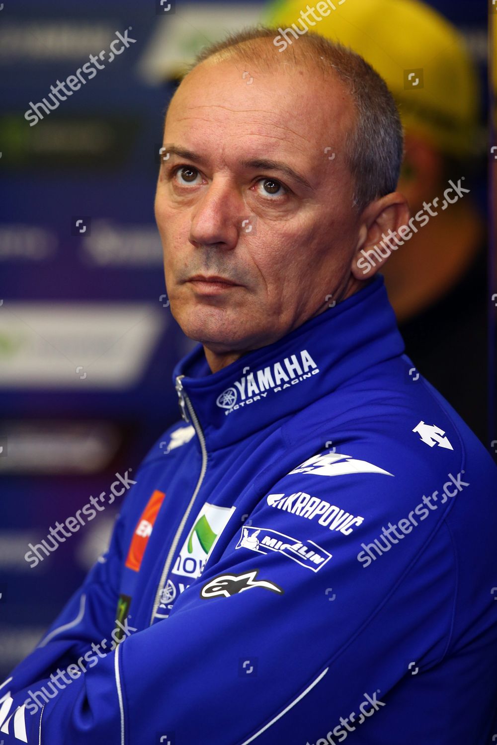 Italian Exrider Luca Cadalora Movistar Yamaha Editorial Stock Photo ...