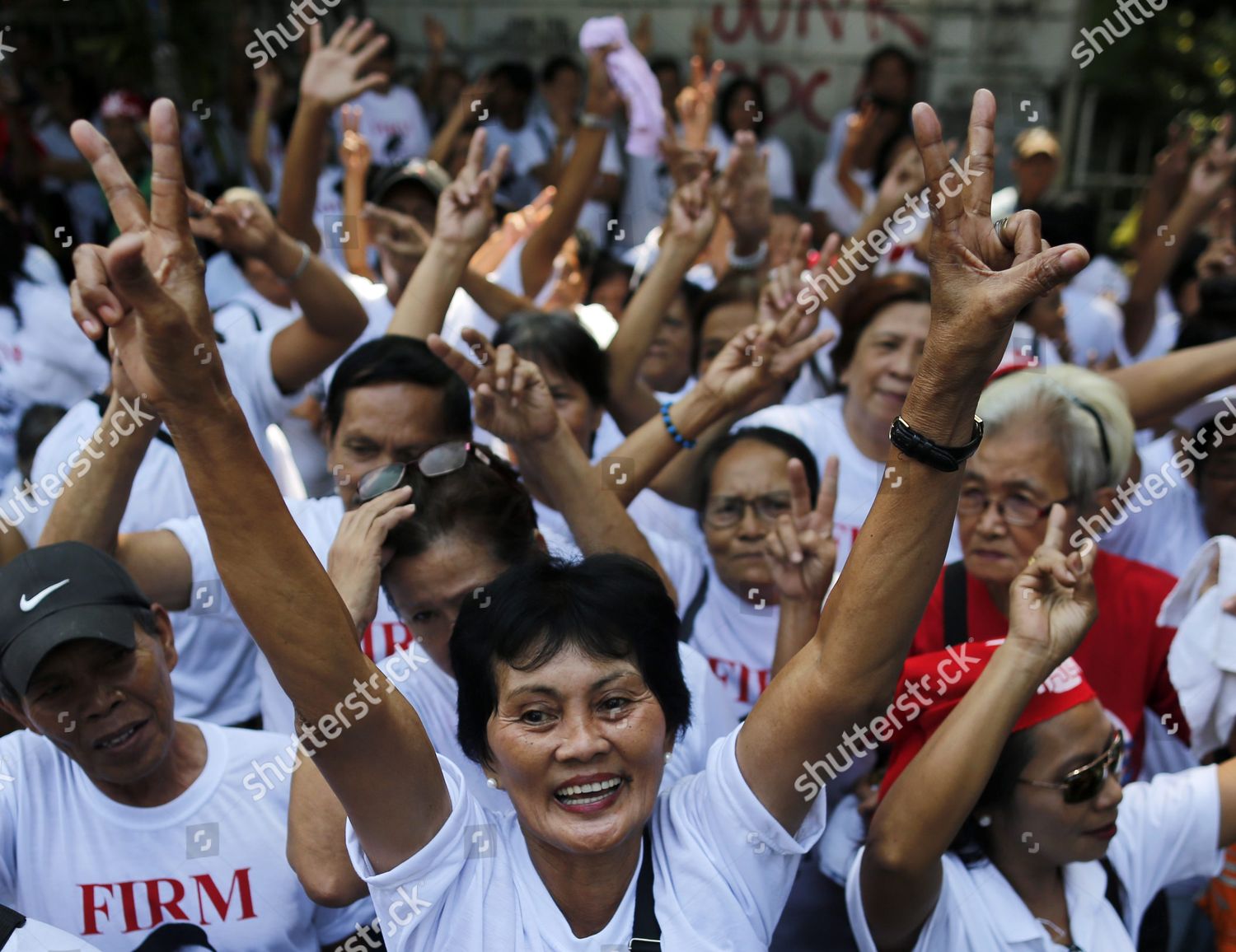 Filipino Supporters Former Strongman Ferdinand Marcos Editorial Stock ...