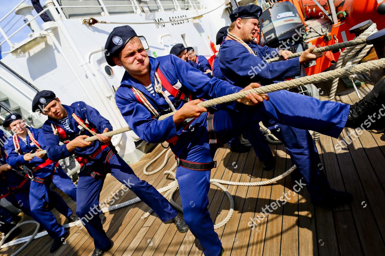 Cadets Work Onboard Russian Training Ship Editorial Stock Photo - Stock ...