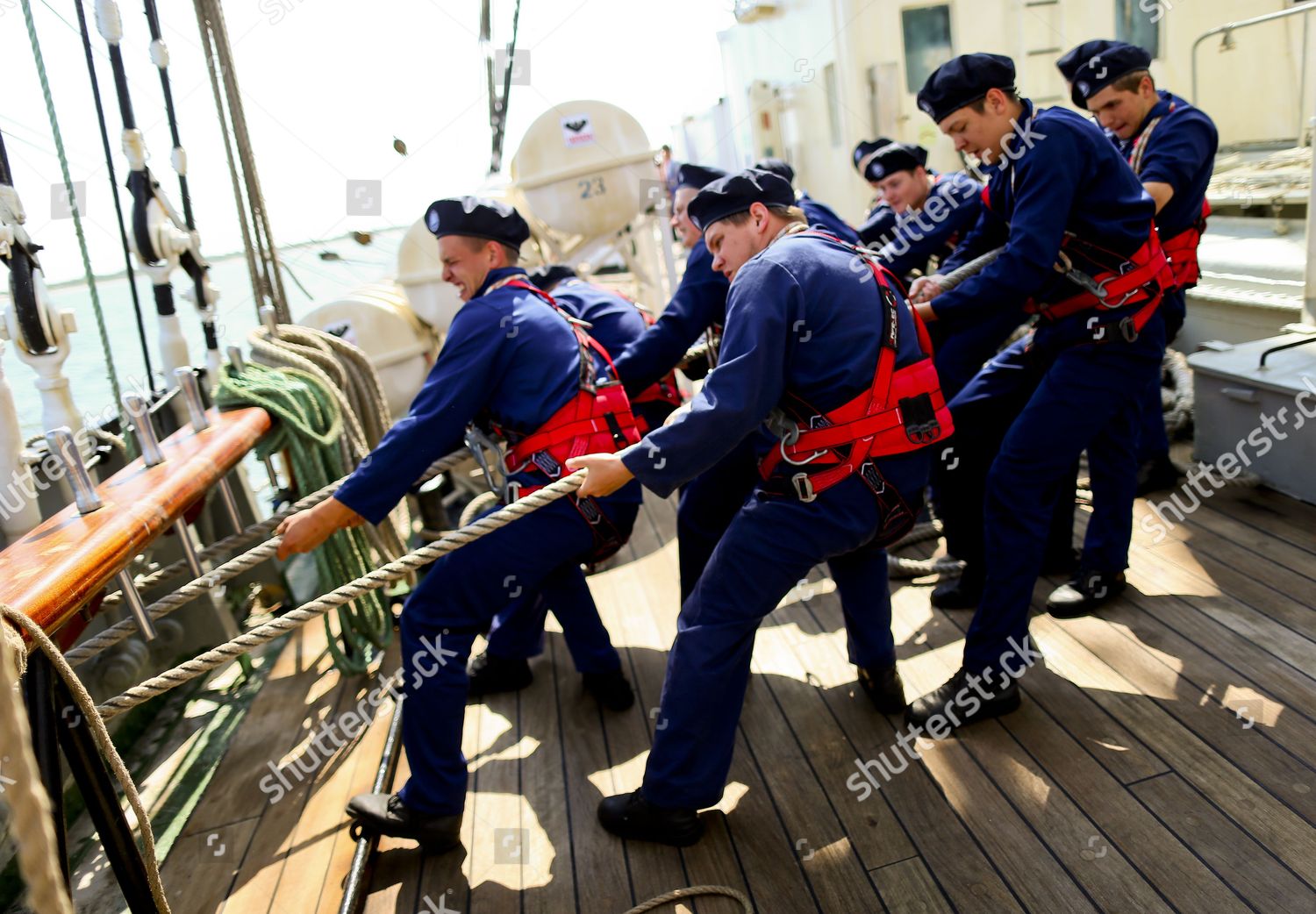 Cadets Work Onboard Russian Training Ship Editorial Stock Photo - Stock ...
