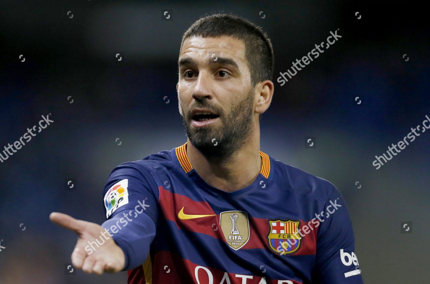 Fc Turkish Midfielder Arda Turan Gestures Editorial Stock Photo - Stock ...