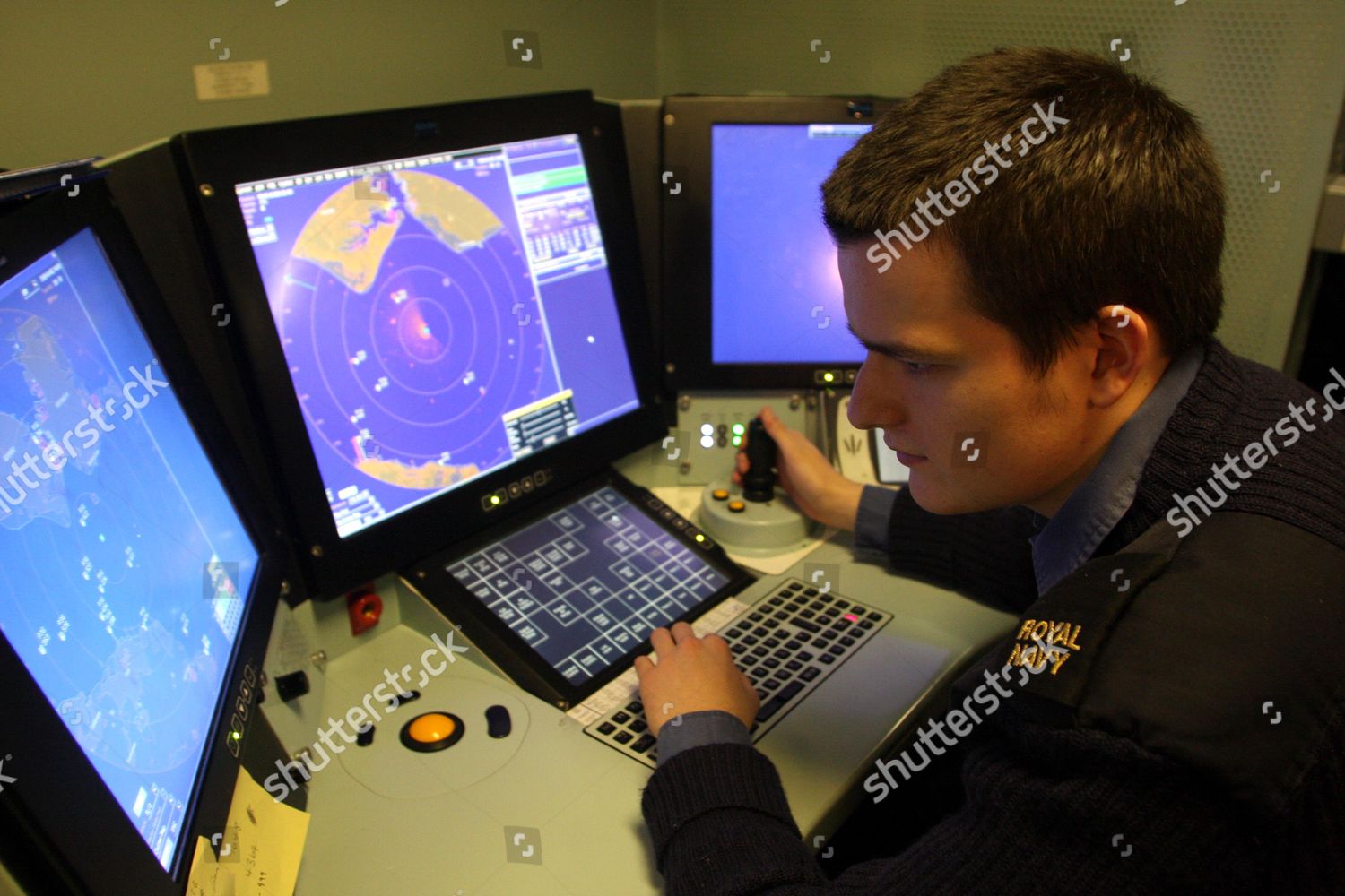 Operations Room Consoles Which Weapons Systems Editorial Stock Photo ...
