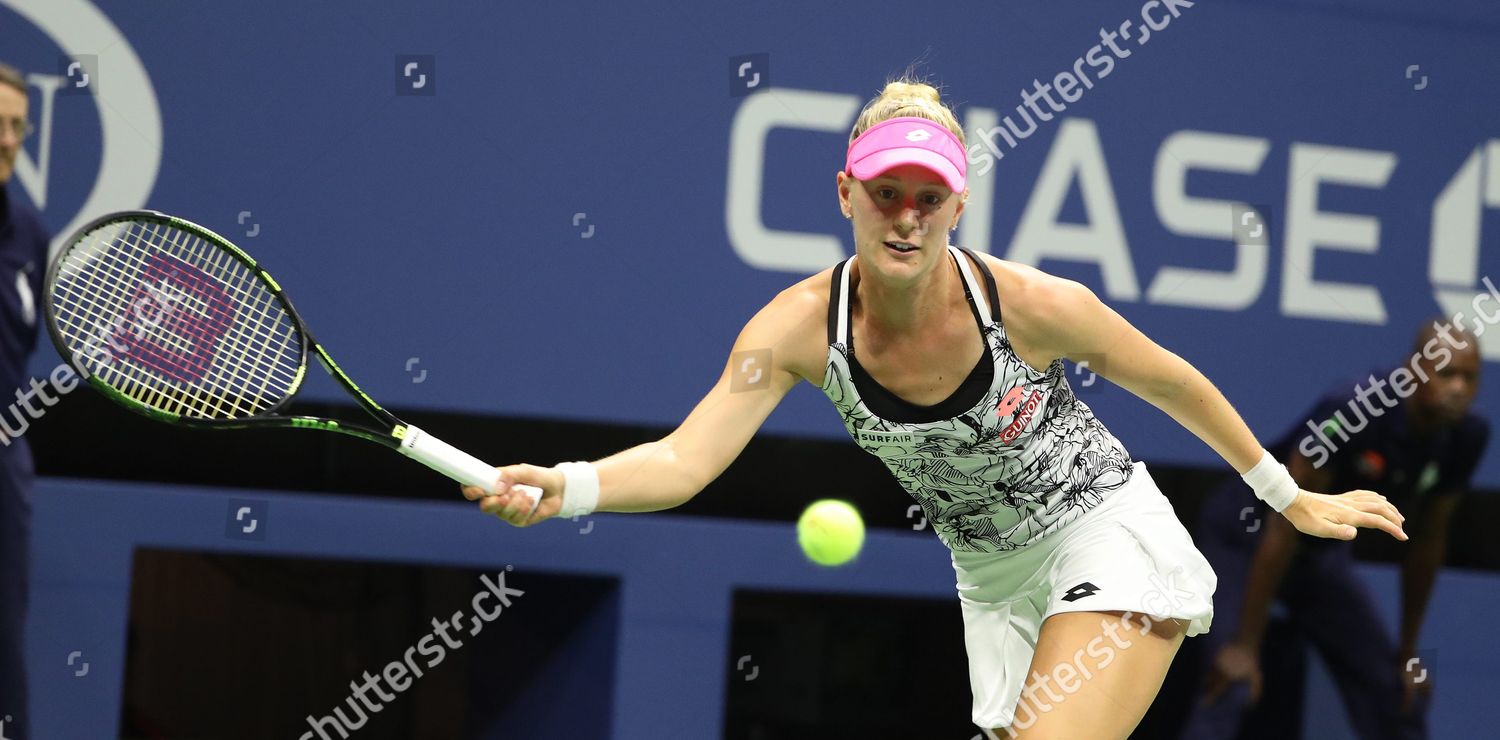 Alison Riske Us Hits Return Madison Editorial Stock Photo - Stock Image ...