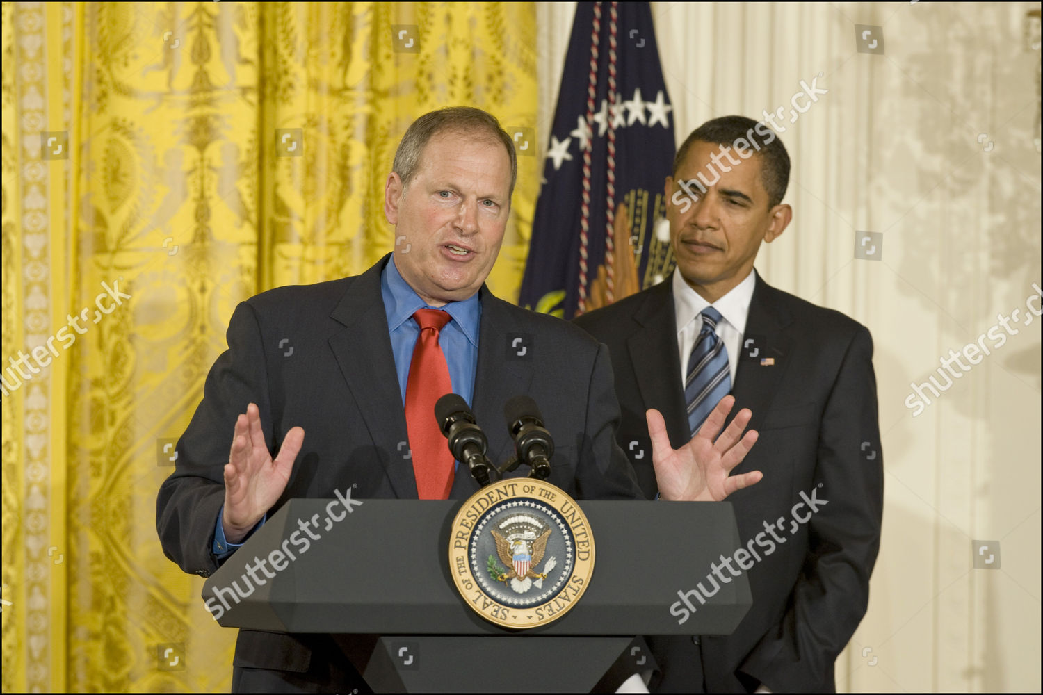 President Barack Obama David M Cote Editorial Stock Photo - Stock Image ...