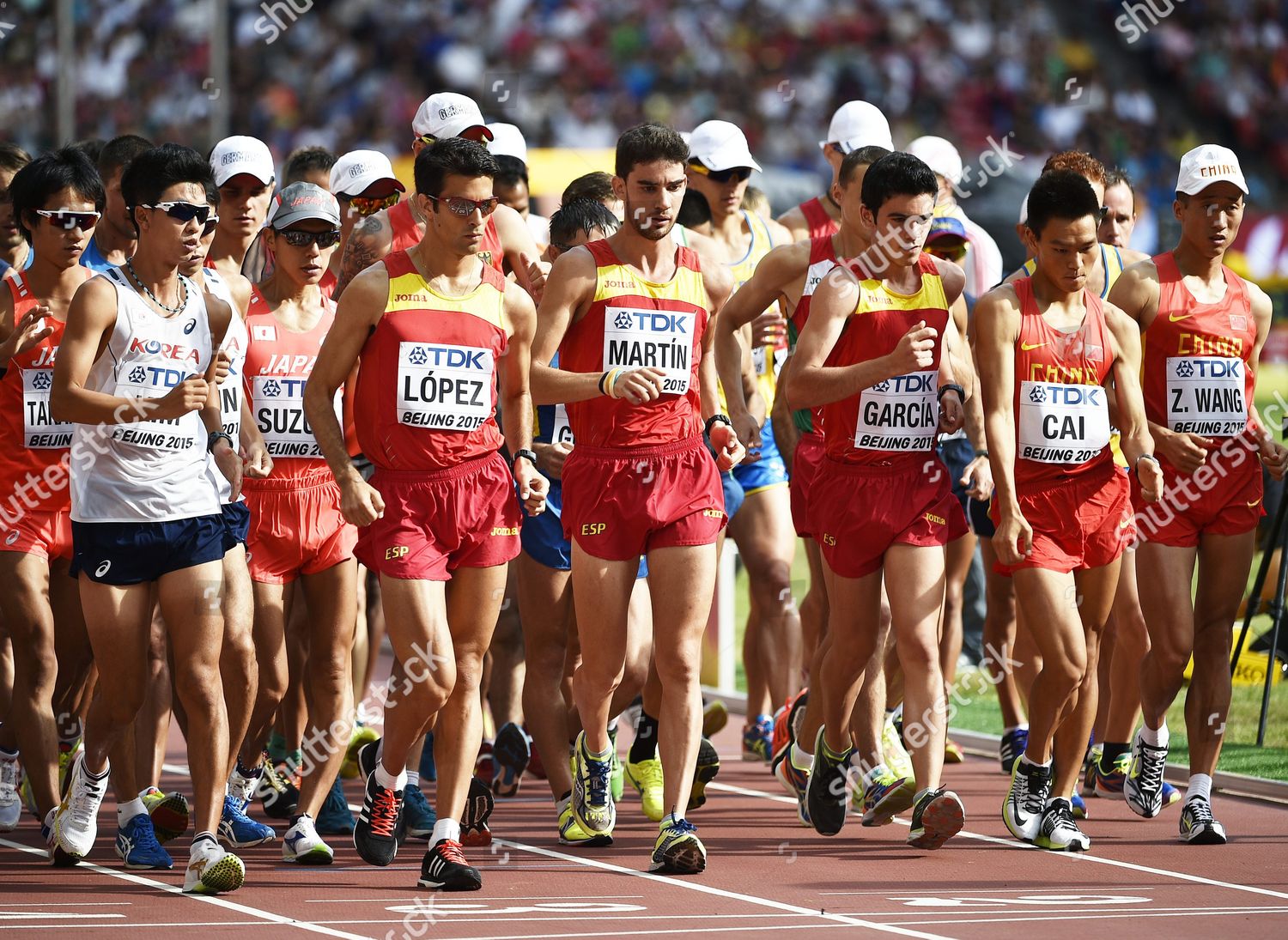 Runners Start Mens 20km Walk During Editorial Stock Photo - Stock Image ...