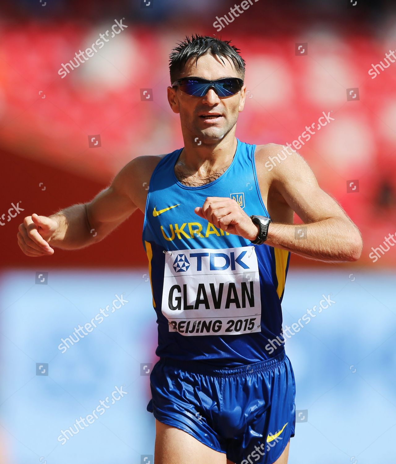 Igor Glavan Ukraine Crosses Finish Line Editorial Stock Photo - Stock ...