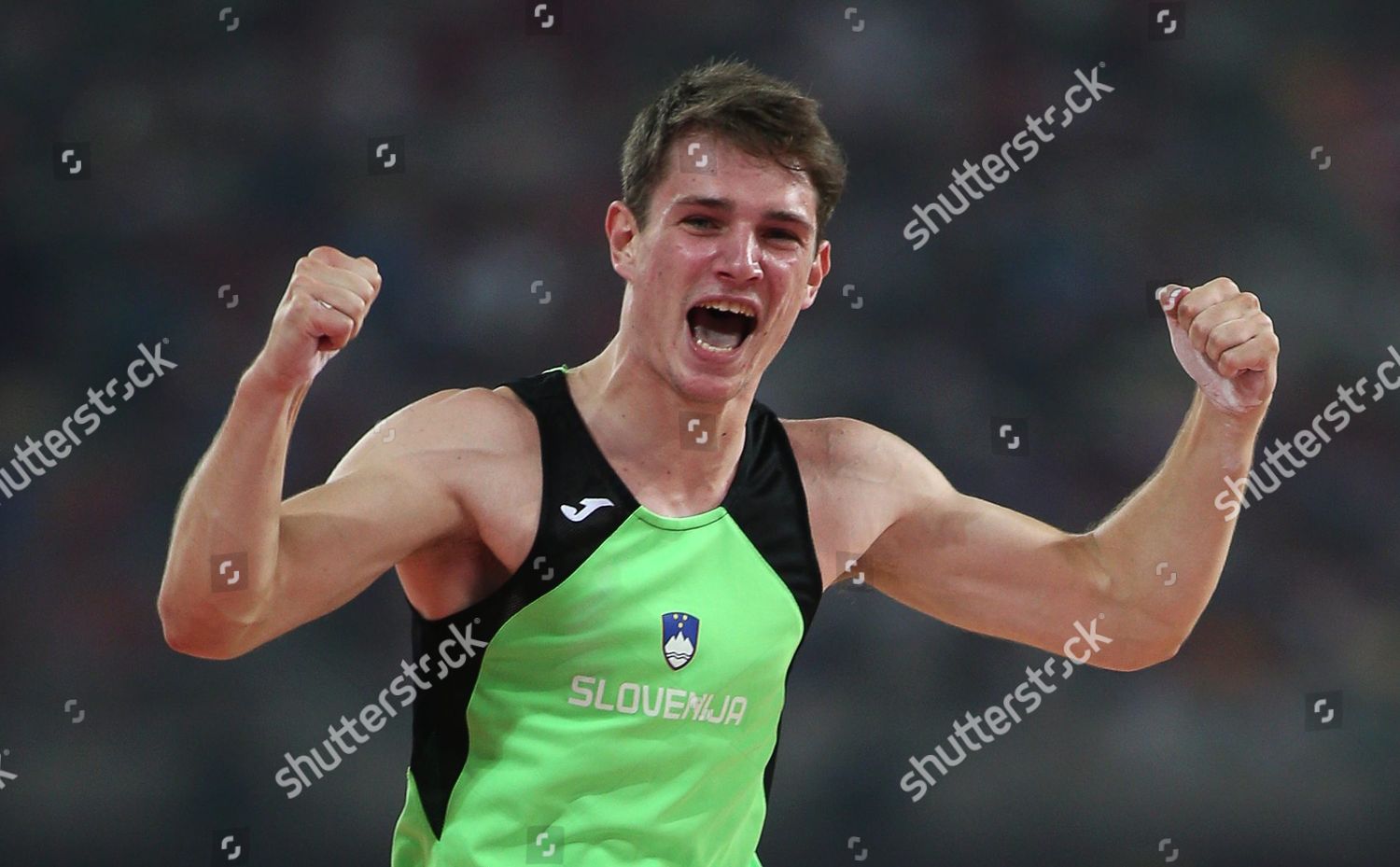 Slovenias Robert Renner Reacts During Mens Editorial Stock Photo ...