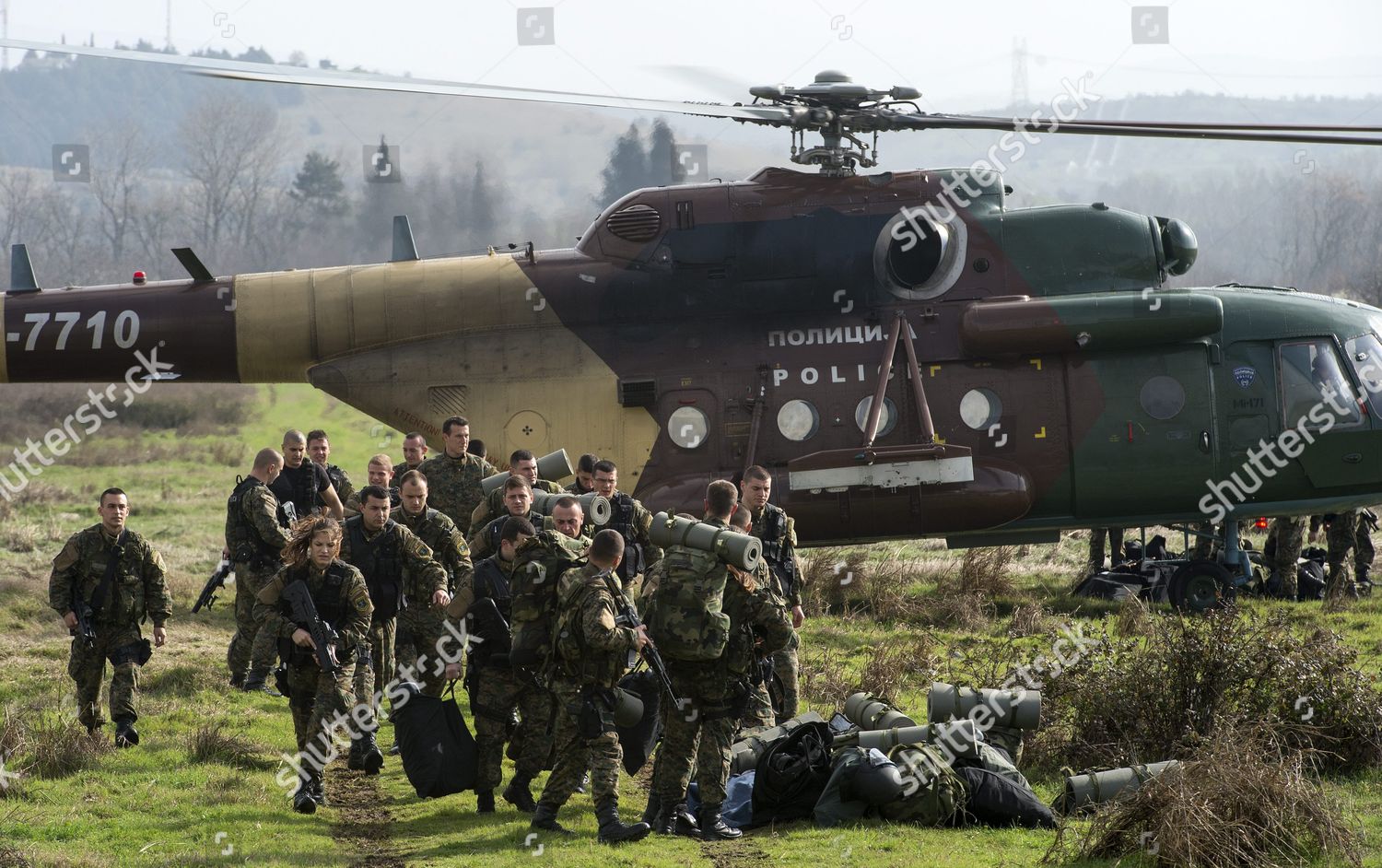 Members Macedonian Special Police Forces Get Editorial Stock Photo ...