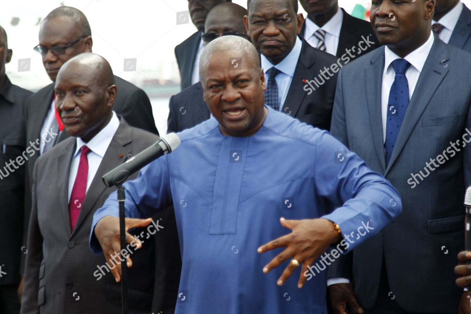 Ghanas President John Mahama Dramani Speaks Editorial Stock Photo ...