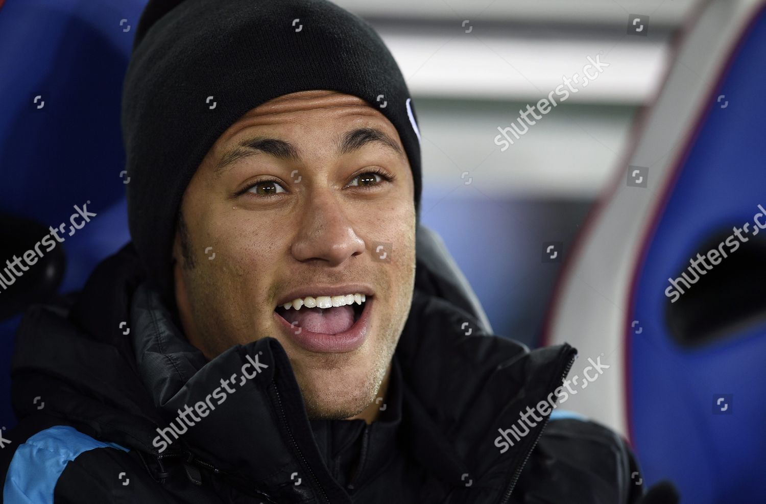 Fc Barcelonas Forward Neymar Smiles While Editorial Stock Photo - Stock ...