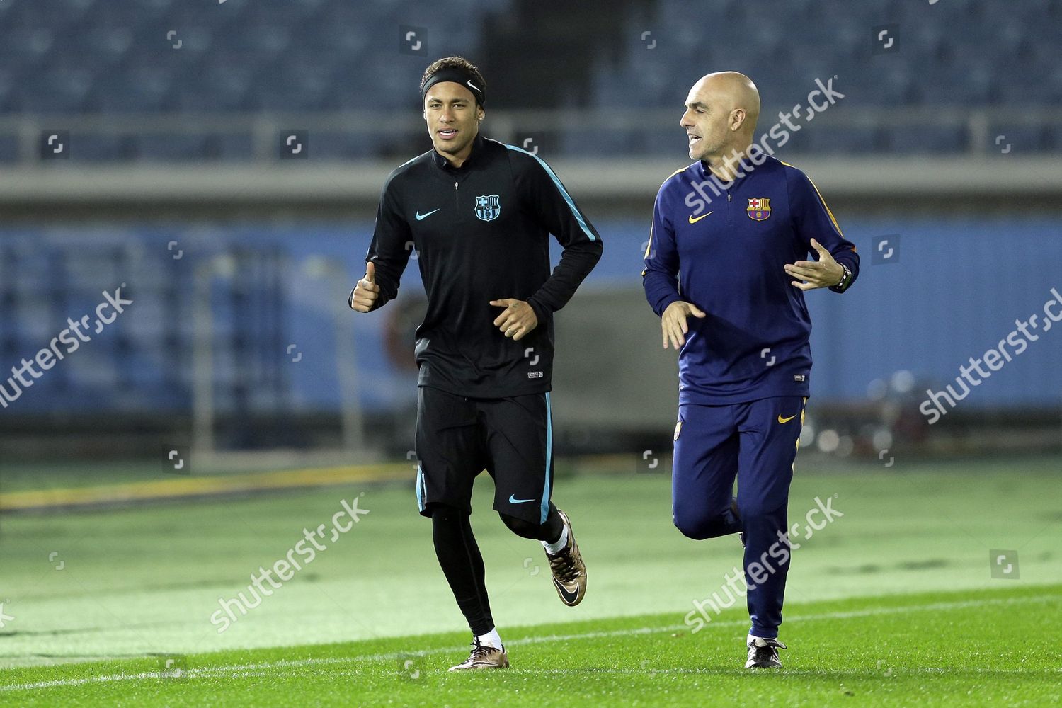 Fc Barcelonas Forward Neymar L Runs Editorial Stock Photo - Stock Image ...