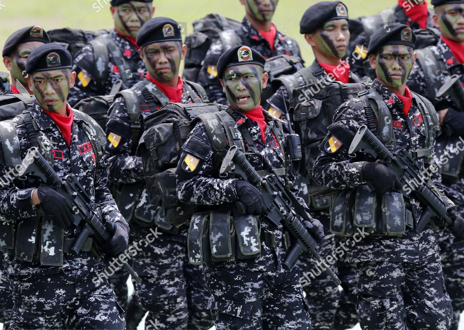Filipino Army Soldiers Parade During Philippine Editorial Stock Photo ...