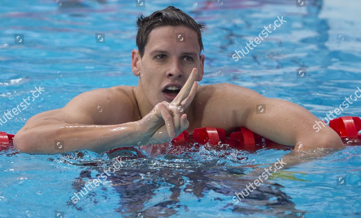 Mitchell Larkin Australia Gestures After Competing Editorial Stock ...
