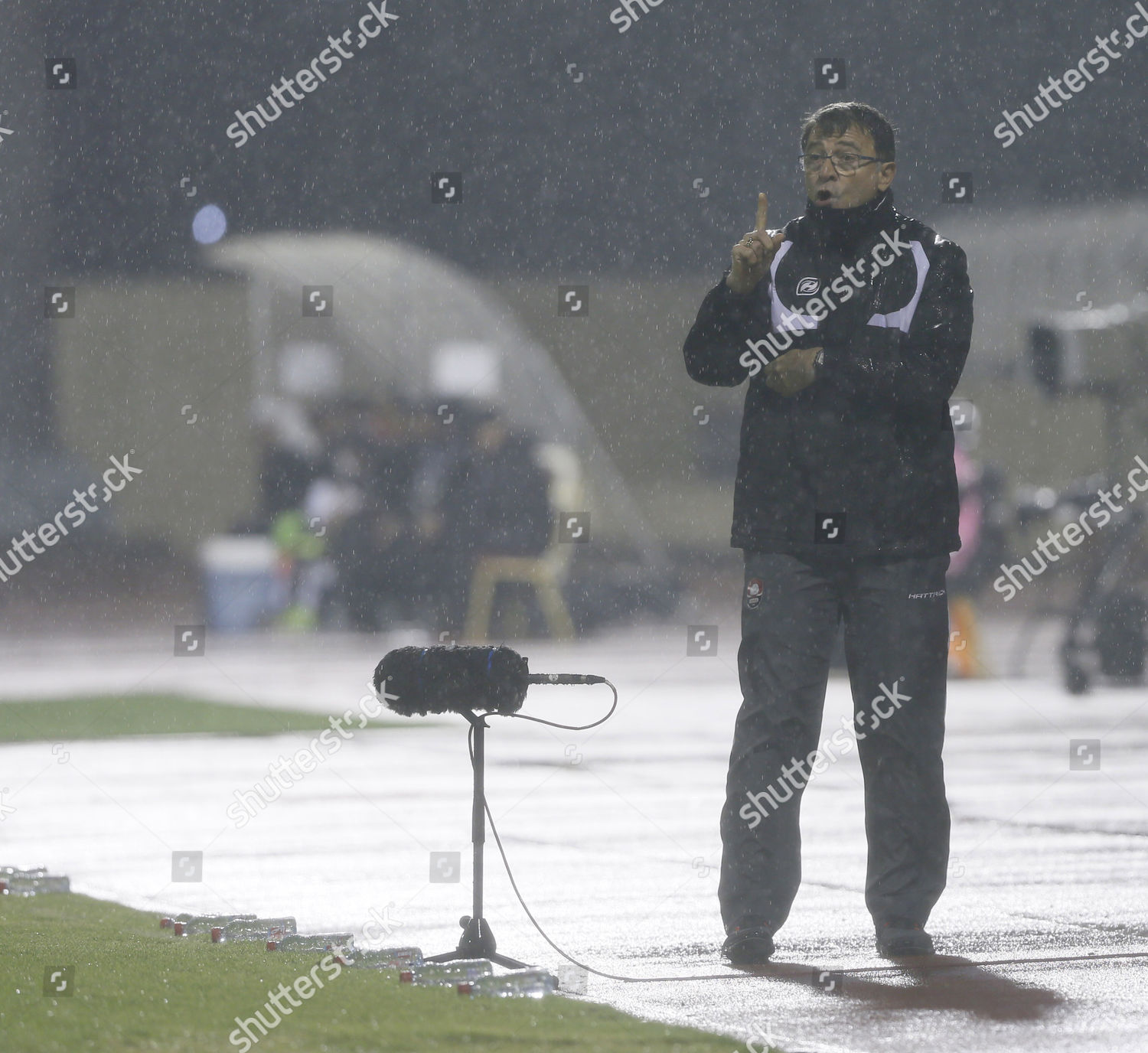 Alraed Coach Takis Lemonis Action During Editorial Stock Photo - Stock ...