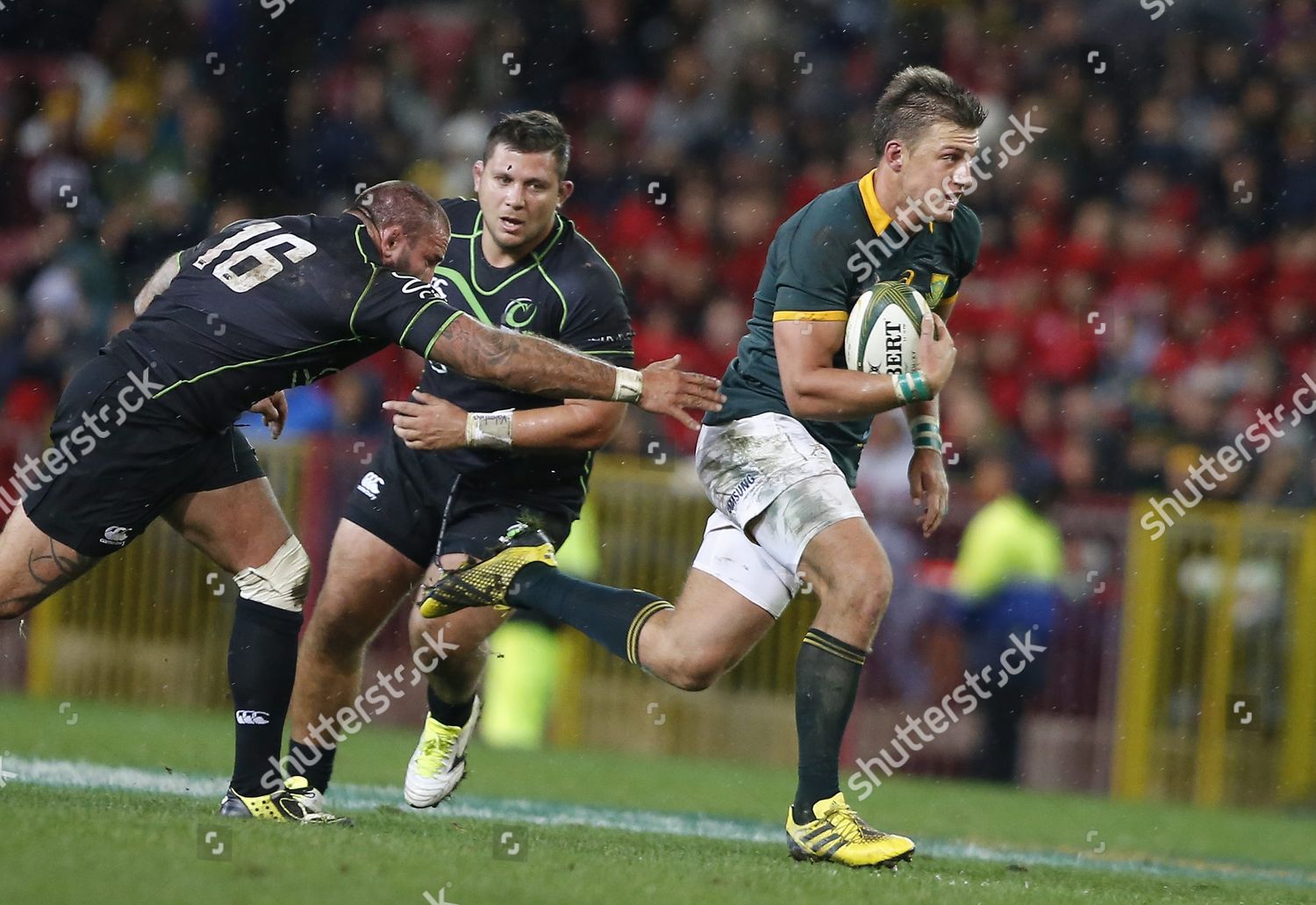 Handre Pollard Springboks R Breaks Through Editorial Stock Photo ...