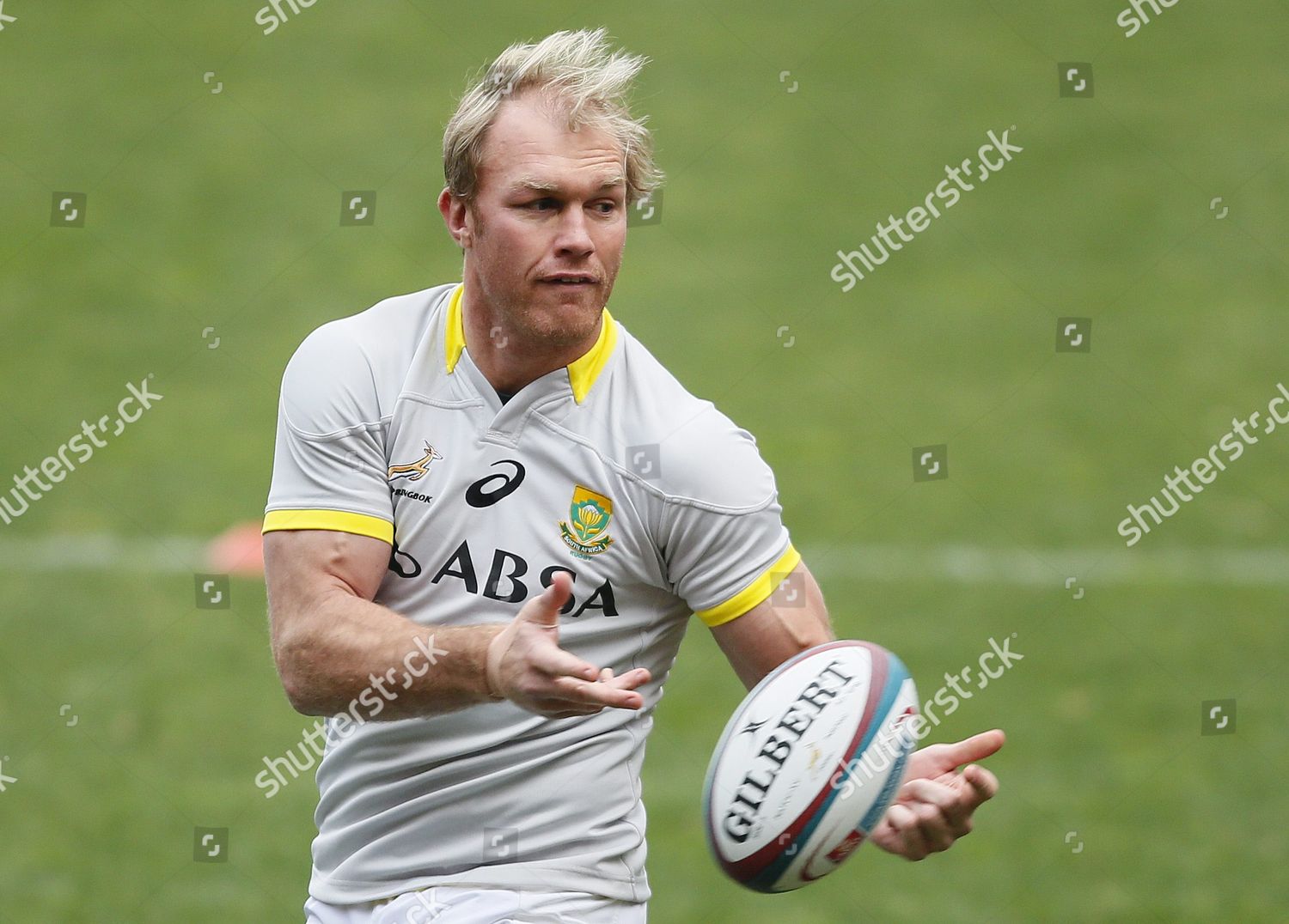 Springbok Captain Schalk Burger Passes Ball Editorial Stock Photo ...