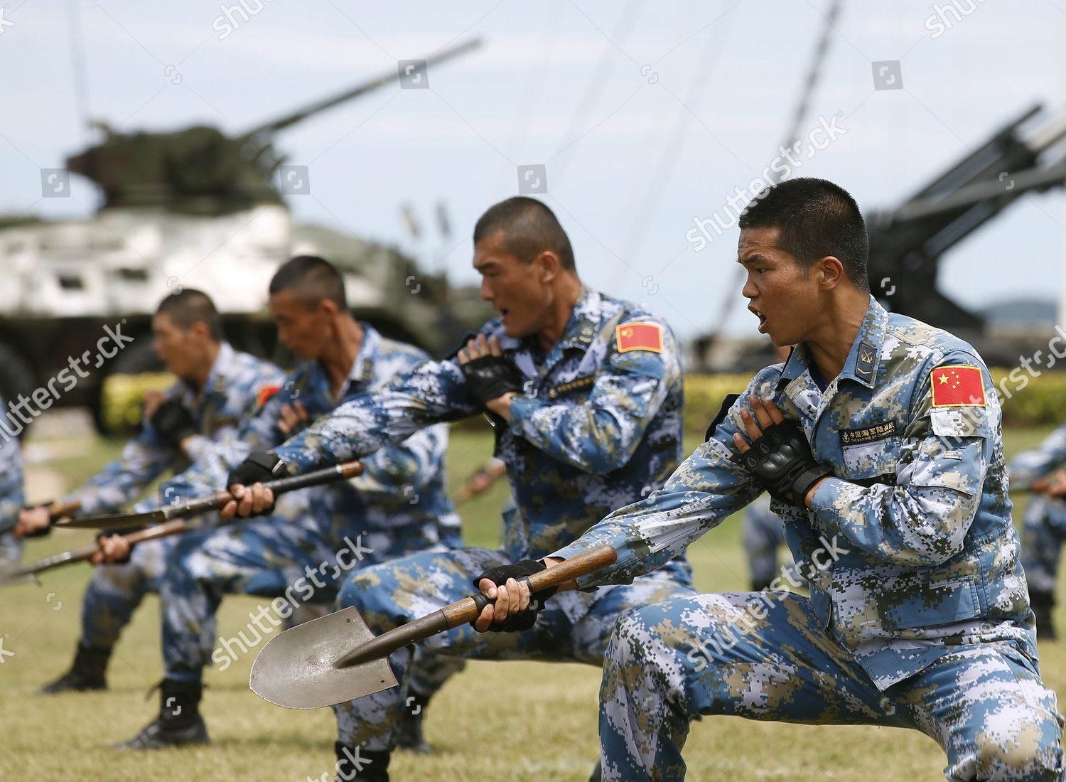Chinese Marine Corps Perform During Opening Editorial Stock Photo ...