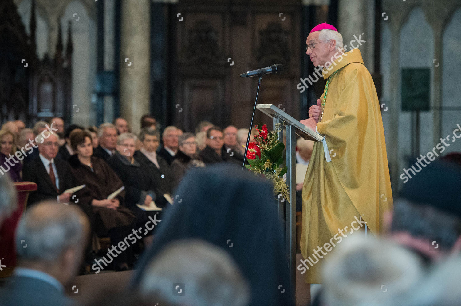 Bishop Jozef De Kesel During Eucharist Editorial Stock Photo - Stock ...