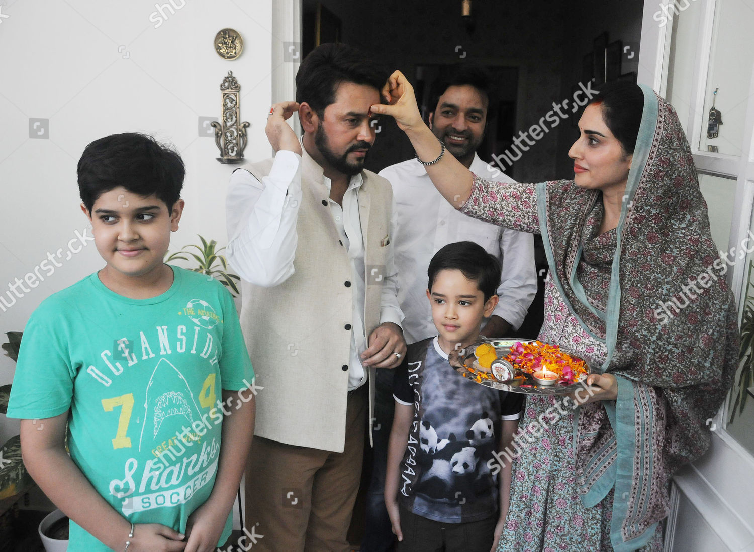 Shefali Thakur R Wife Anurag Thakur Editorial Stock Photo - Stock Image ...