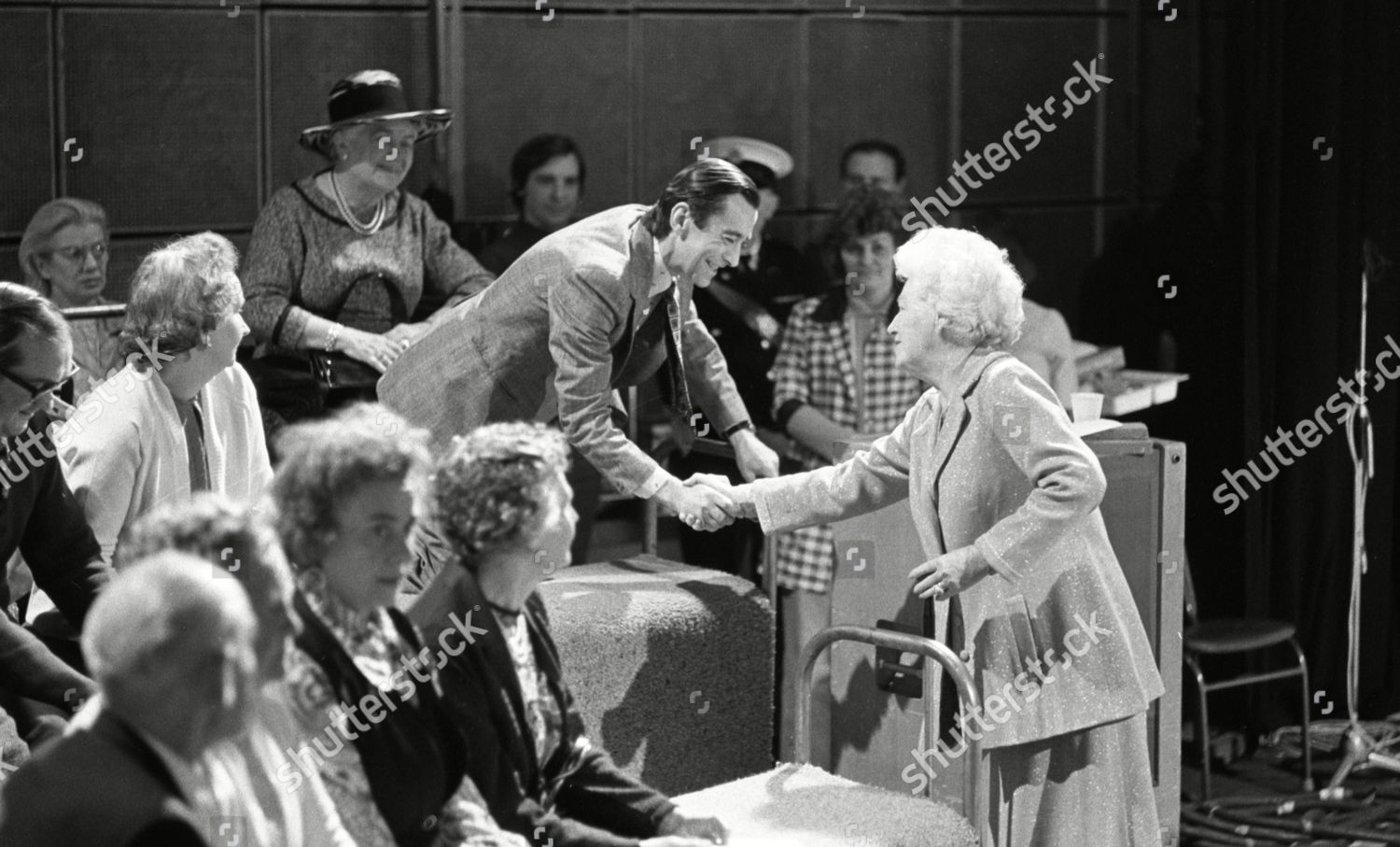 Tv Host Russell Harty Chats Gracie Editorial Stock Photo - Stock Image ...