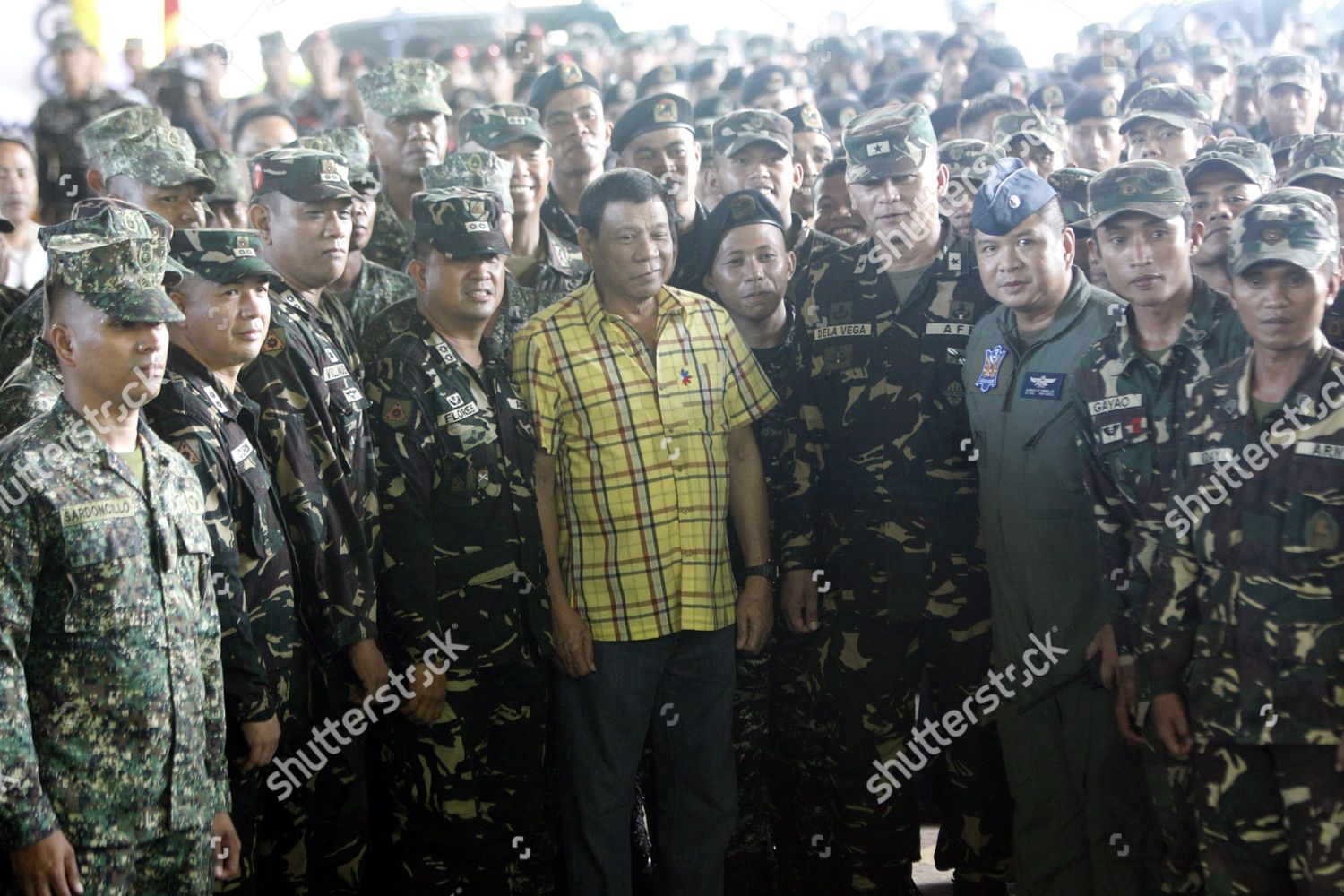 Philippine President Rodrigo Duterte C Poses Editorial Stock Photo ...