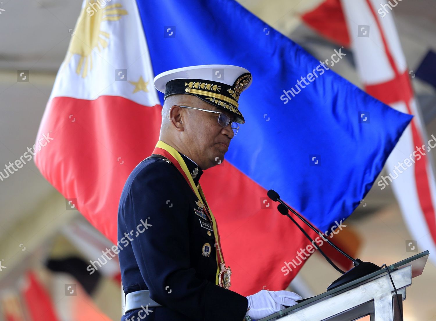 Newly Installed Philippine Marines Commandant Major Editorial Stock ...