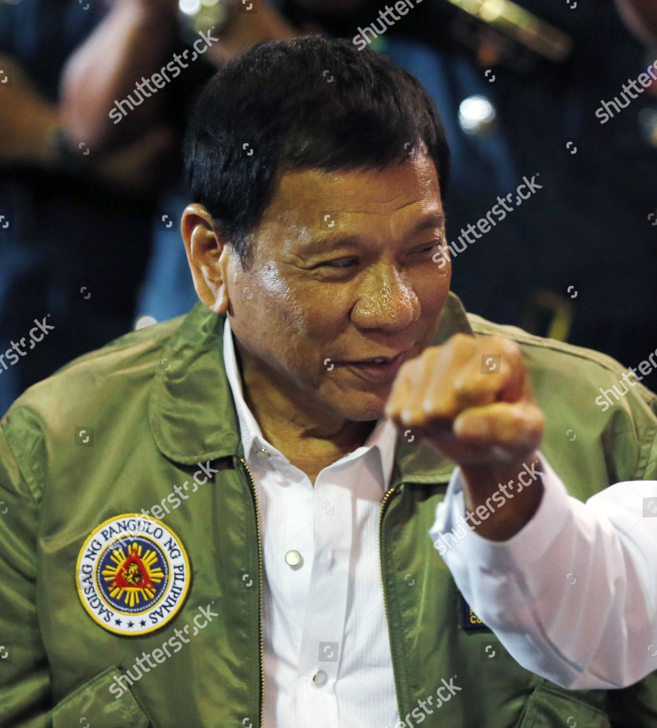 Filipino President Rodrigo Duterte Smiles After Editorial Stock Photo ...