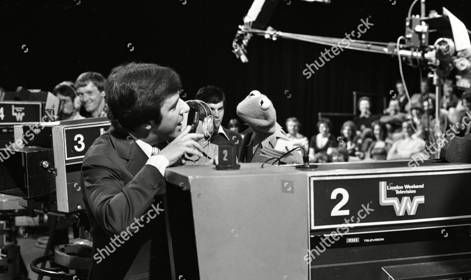 Tv Host Russell Harty Chats Jim Editorial Stock Photo - Stock Image ...