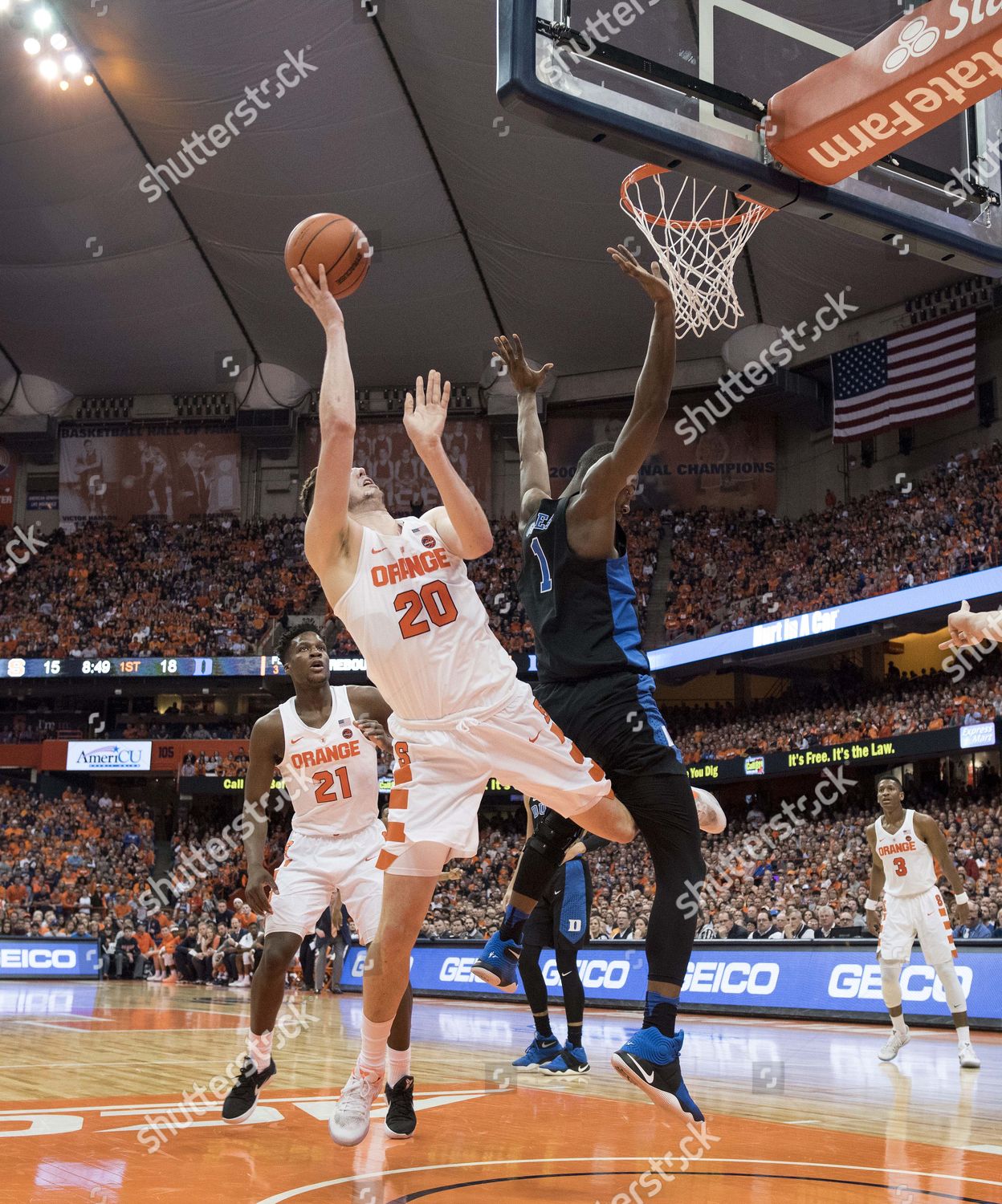 Syracuse University Forward Tyler Lydon 20 Editorial Stock Photo ...