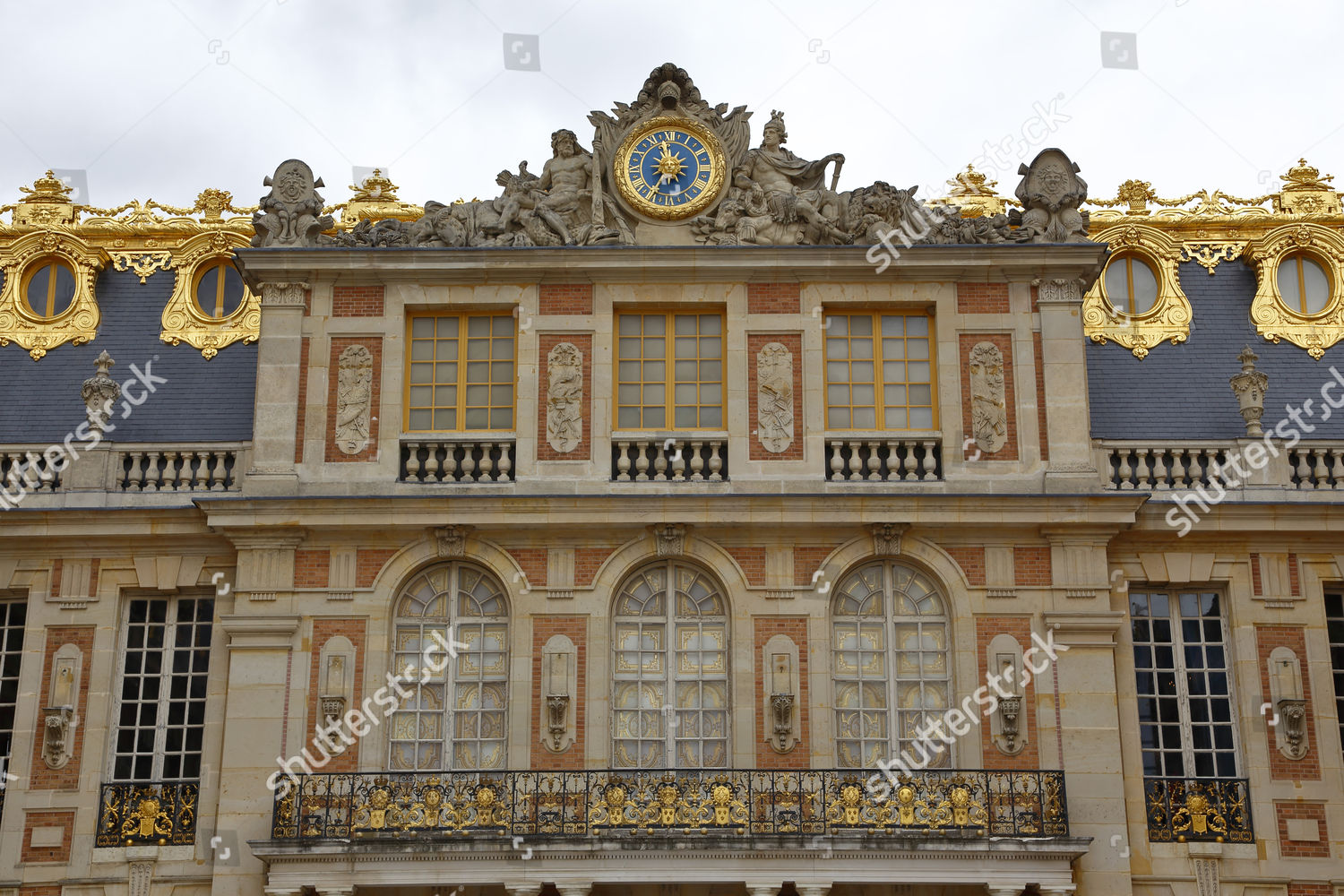 Versaille France Famous Balcony Chateau De Editorial Stock Photo ...