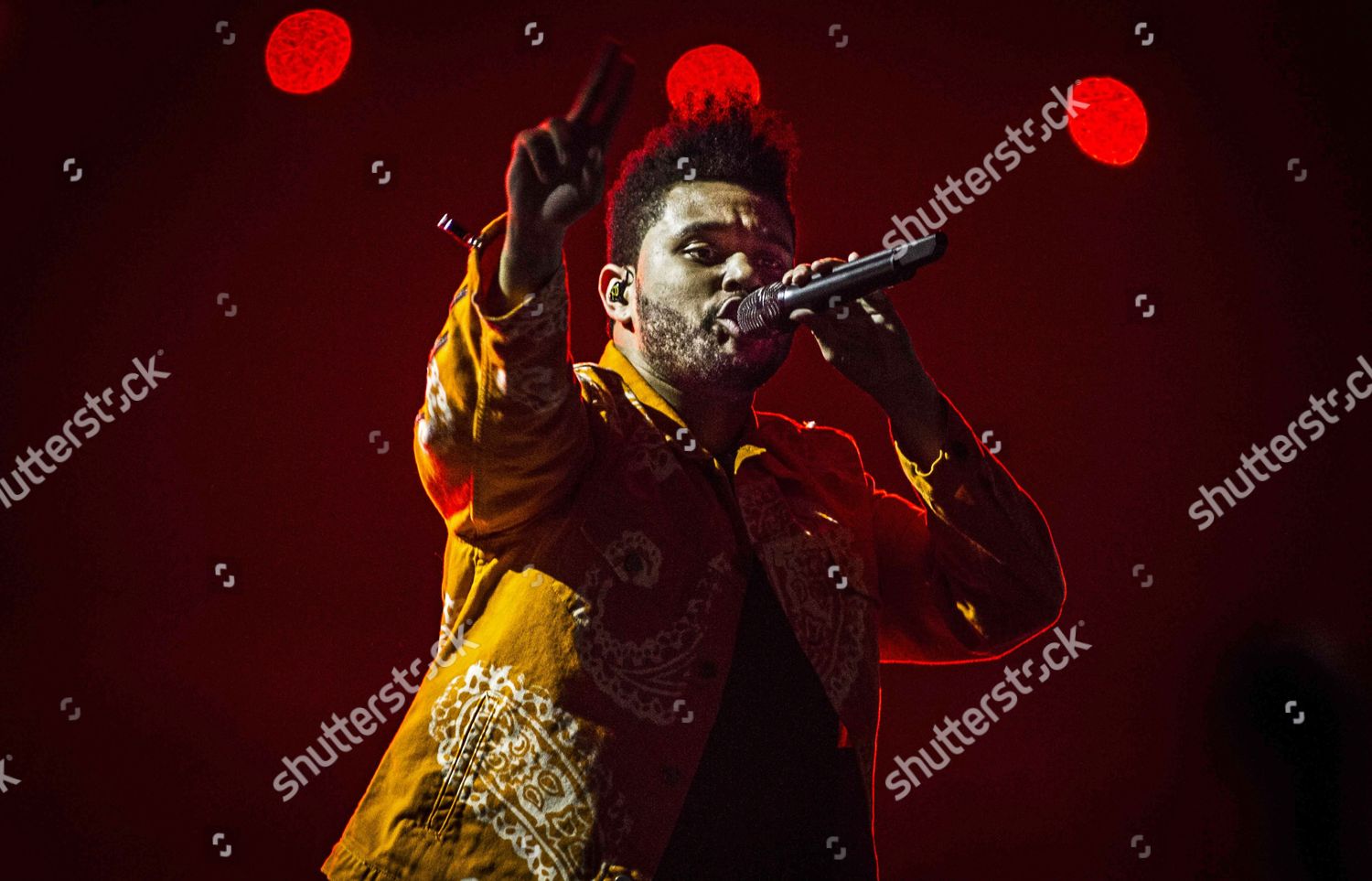 Canadian Singer Weeknd Performs During His Editorial Stock Photo ...