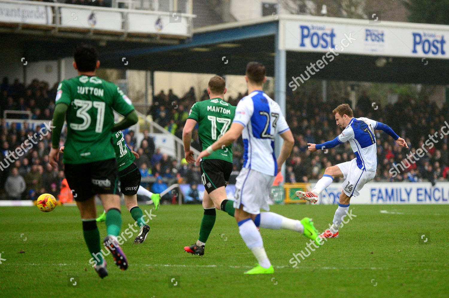 Chris Lines Bristol Rovers Takes Shot Editorial Stock Photo - Stock ...
