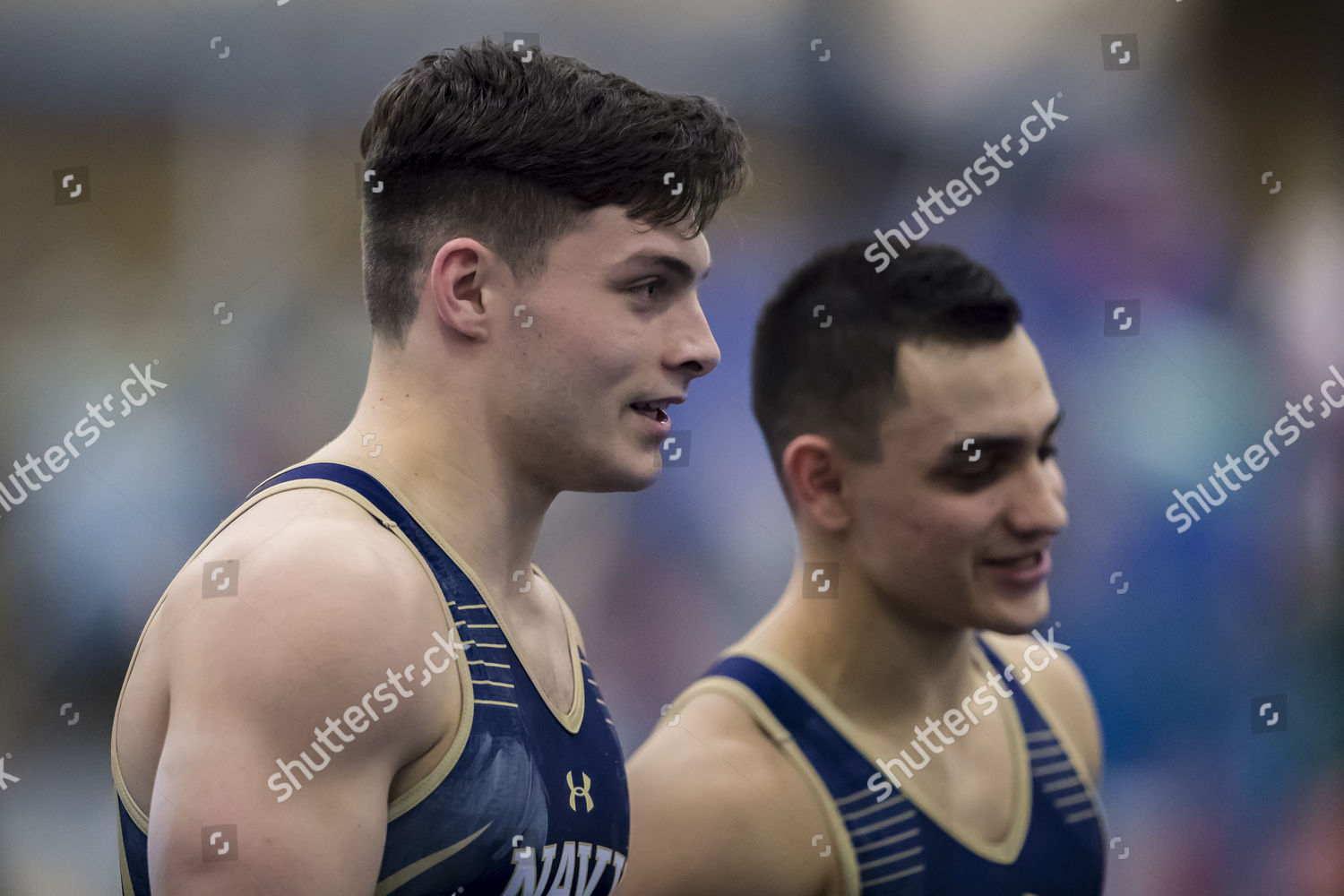Navy Gymnastics Tanner West Laughs Navy Editorial Stock Photo - Stock ...