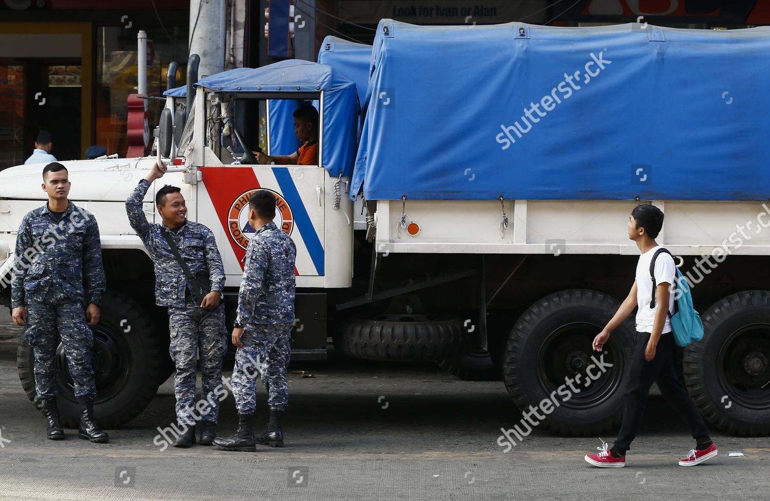 Philippine Coast Guard Personnel Sent Provide Editorial Stock Photo ...