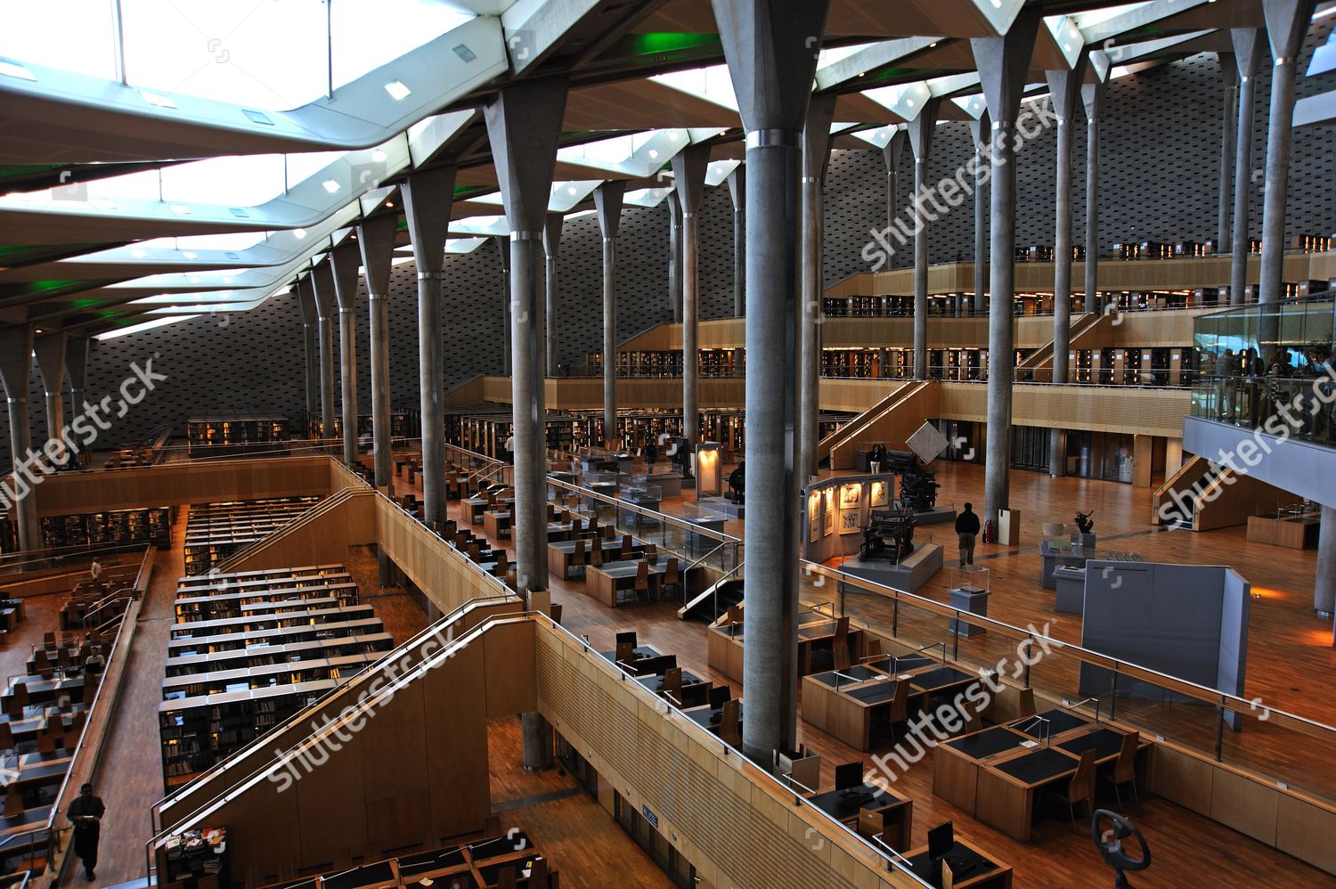 Bibliotheca Alexandrina Interior Main Hall Built Editorial Stock Photo ...