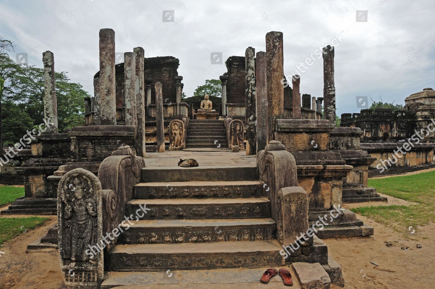 Polonnaruwa Sacred Quadrangle Vatadage Circular Relic Editorial Stock ...