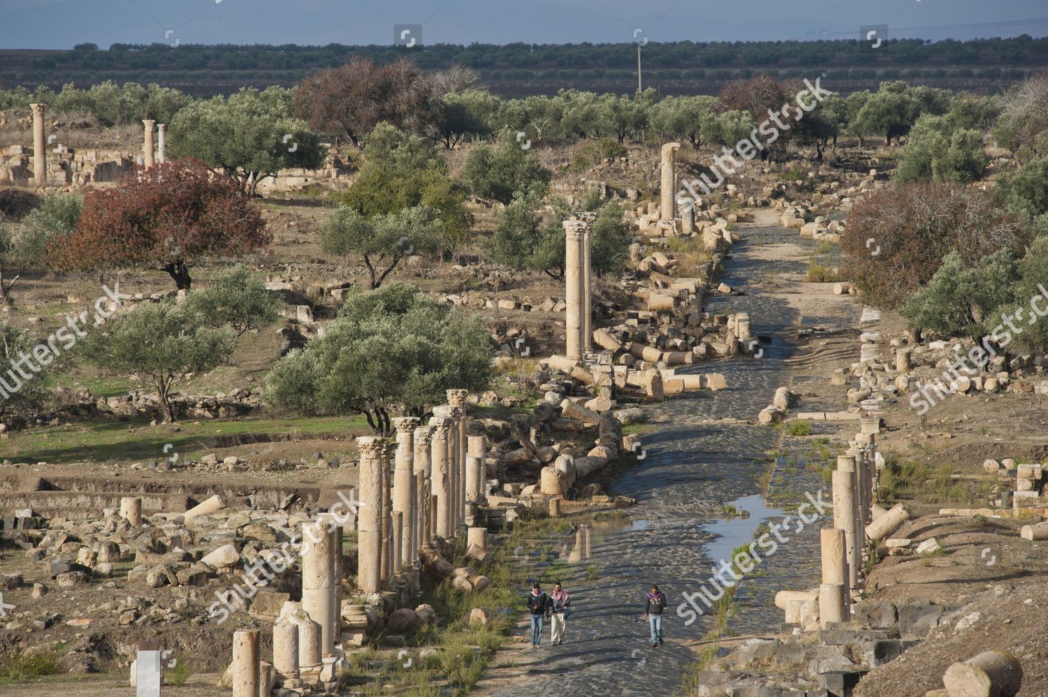 Umm Qays Ancient Gadara Decapolis Roman Editorial Stock Photo - Stock ...