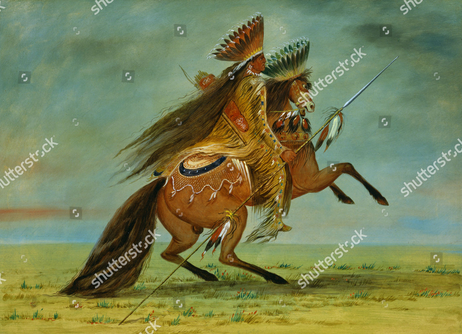 Crow Indian Chief C1850 15875 X Editorial Stock Photo - Stock Image ...
