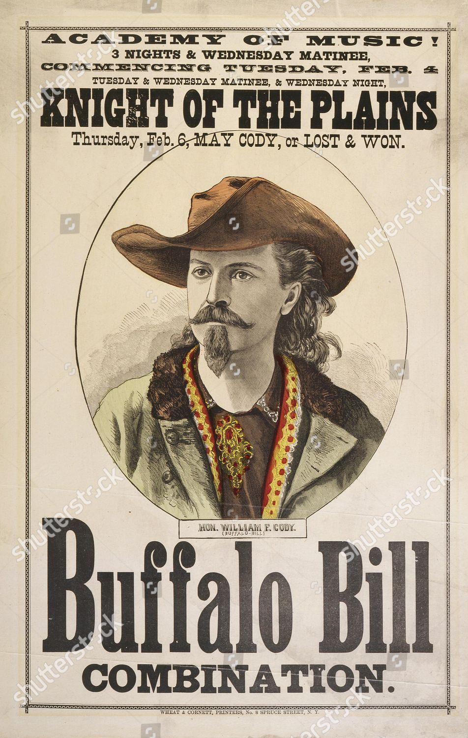 Buffalo Bill Colonel William F Cody Editorial Stock Photo - Stock Image ...
