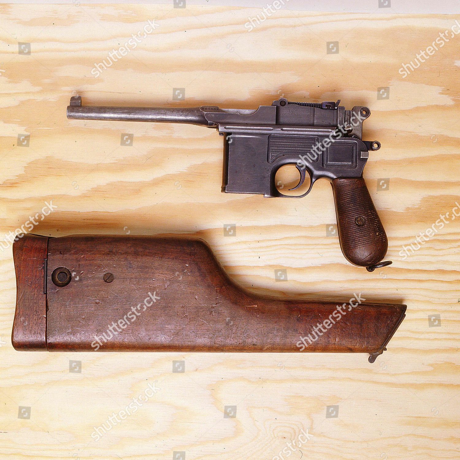 Mauser C96 Broomhandle Automatic Pistol Editorial Stock Photo - Stock ...